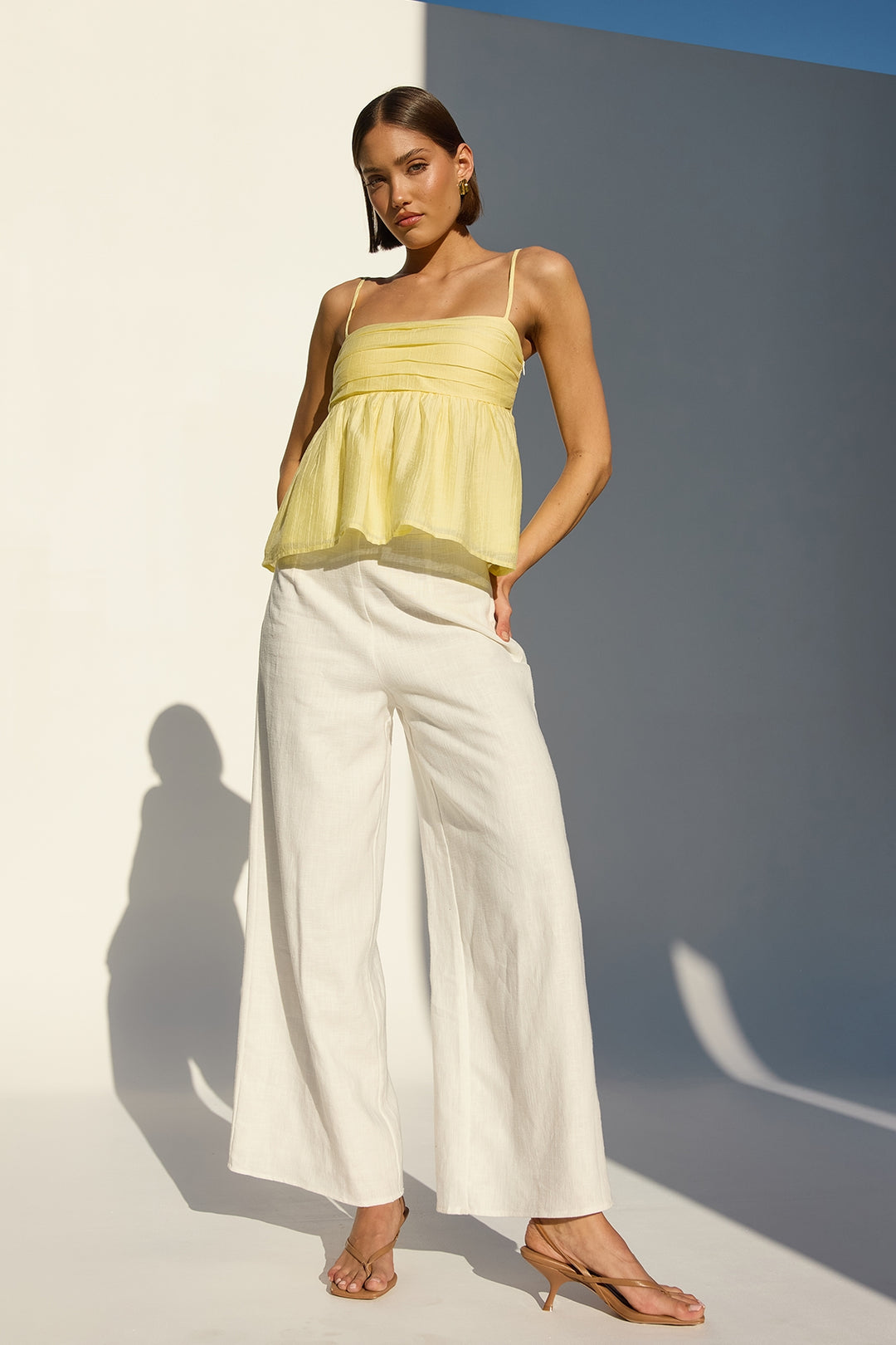 Perfect Stranger Sea Breeze Cami Top Lemon