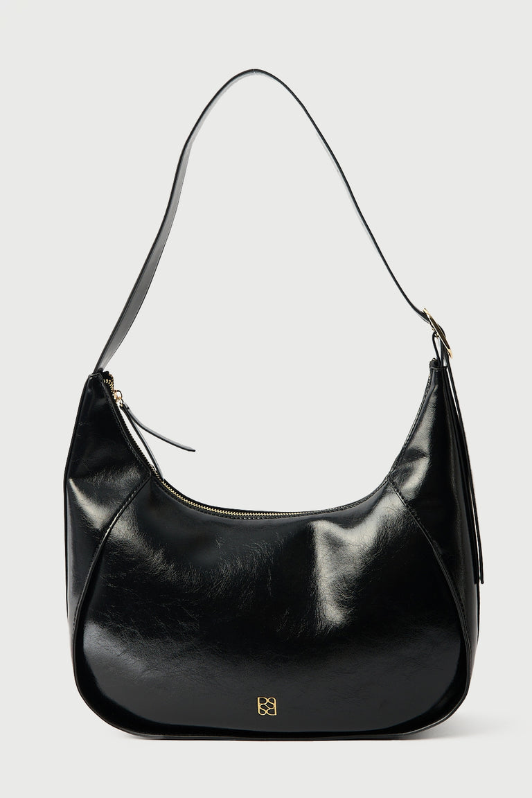 Perfect Stranger Halo Crescent Handbag Black