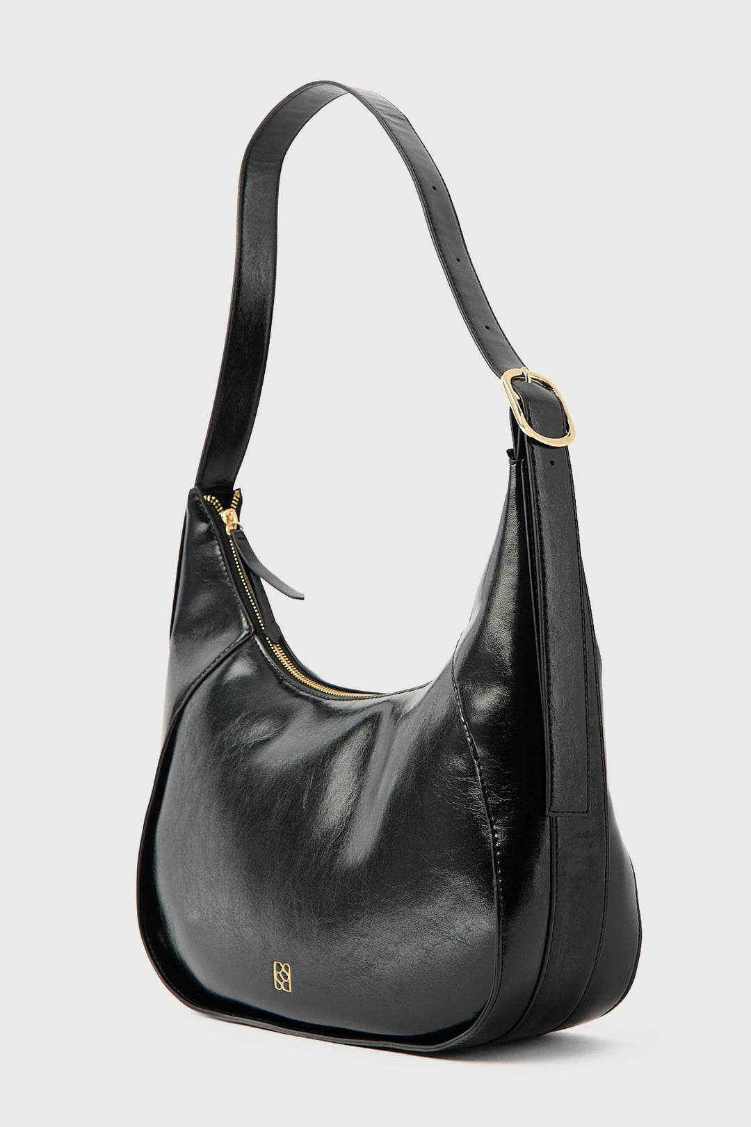 Perfect Stranger Halo Crescent Handbag Black